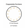 Unfinished Wood Clock Number Set in Copperplate Gothic Bold Font (2.5 ...