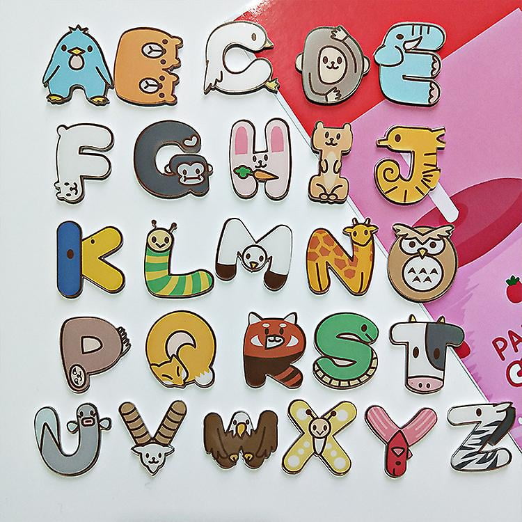 Letras magnéticas gigantes, alfabeto ABC colorido, juguetes con forma ...