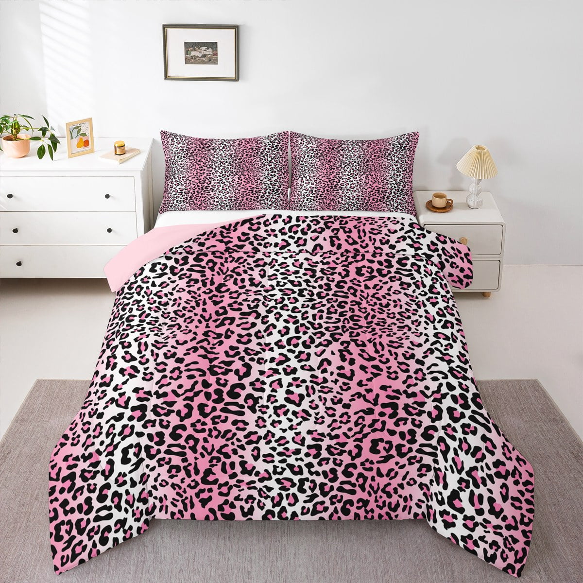 Click here for Erosebridal Pink Cheetah Print Bedding Full Comfor... prices