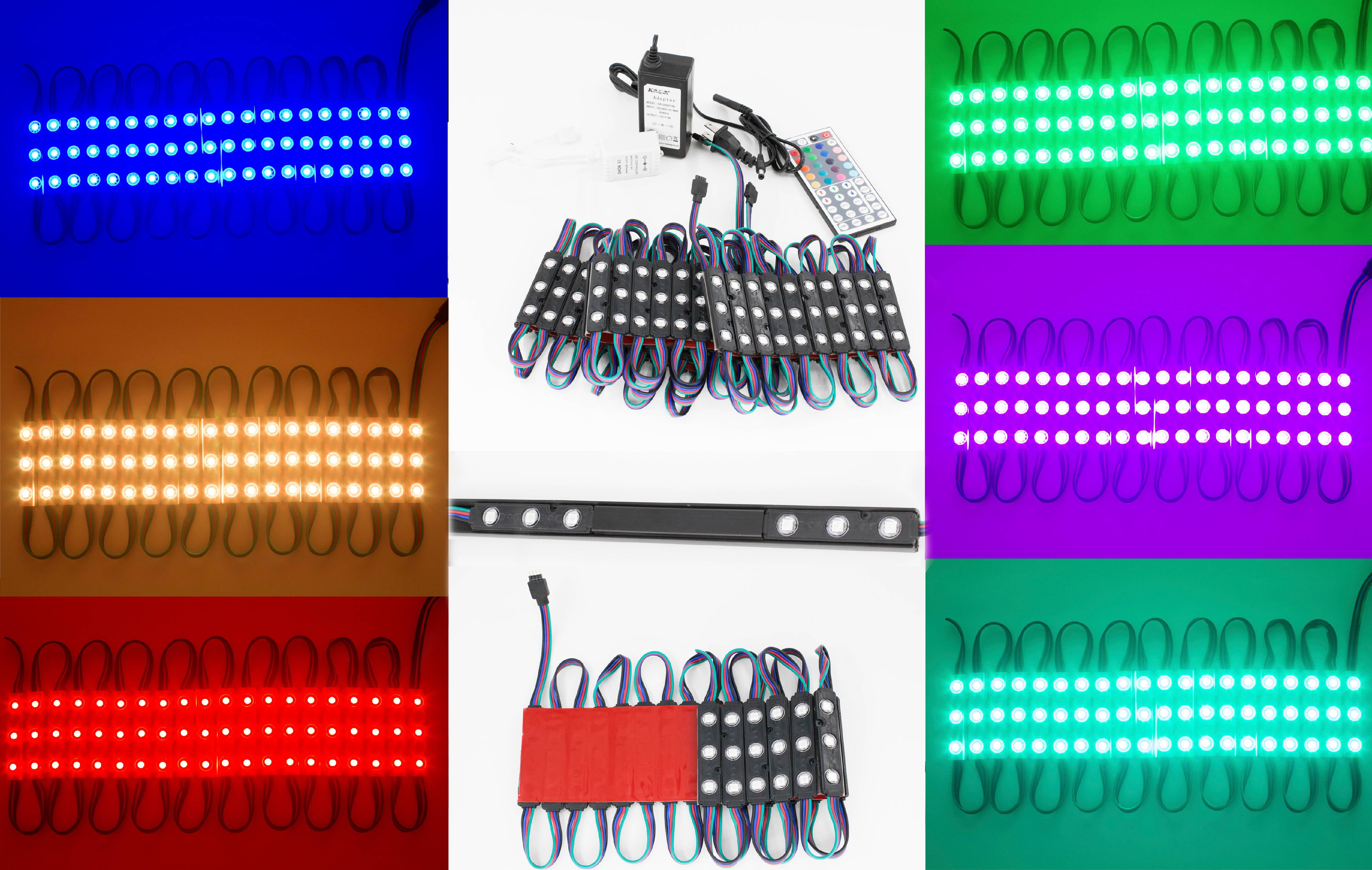 LEDUPDATES Color Change Storefront RGB LED Light with Track and UL ...