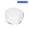 Clear Plastic Square Makeup Storage Box With Sealed Lid Space Saving ...