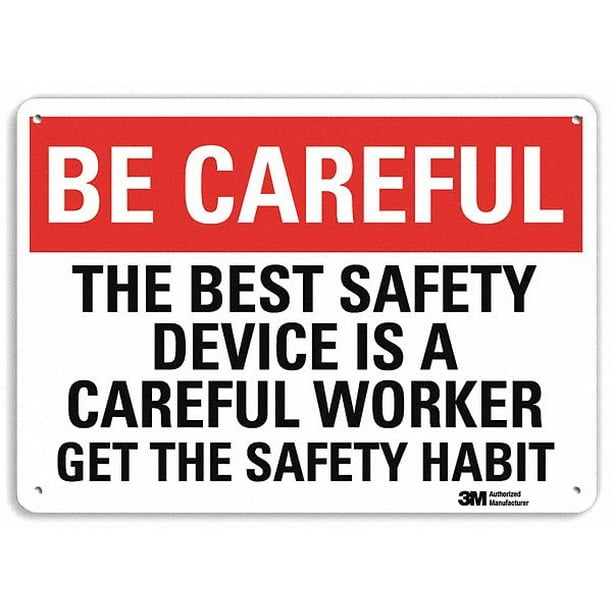 Lyle Safety Sign,7 inx10 in,Plastic U7-1041-NP_10X7 - Walmart.com