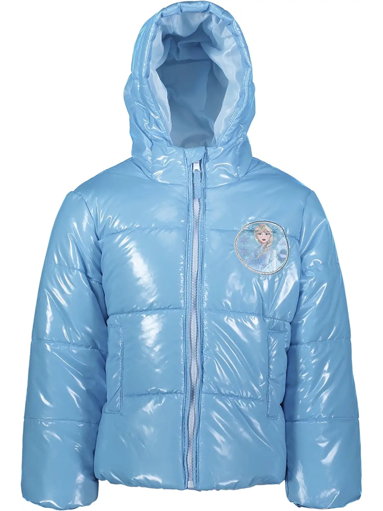 Disney Frozen Girls' Elsa Hooded Puffer Jacket, Sizes 2T-6x - Walmart.com