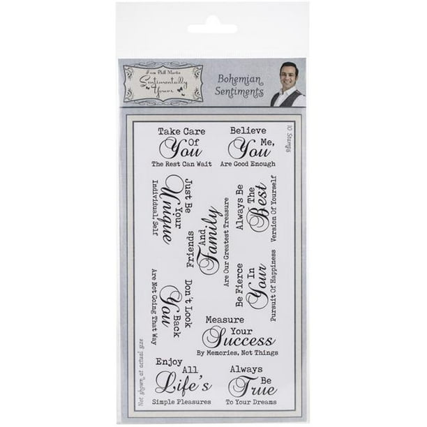 Sentimentally Yours By Phill Martin DL Clear Stamps-Bohemian Sentiments ...