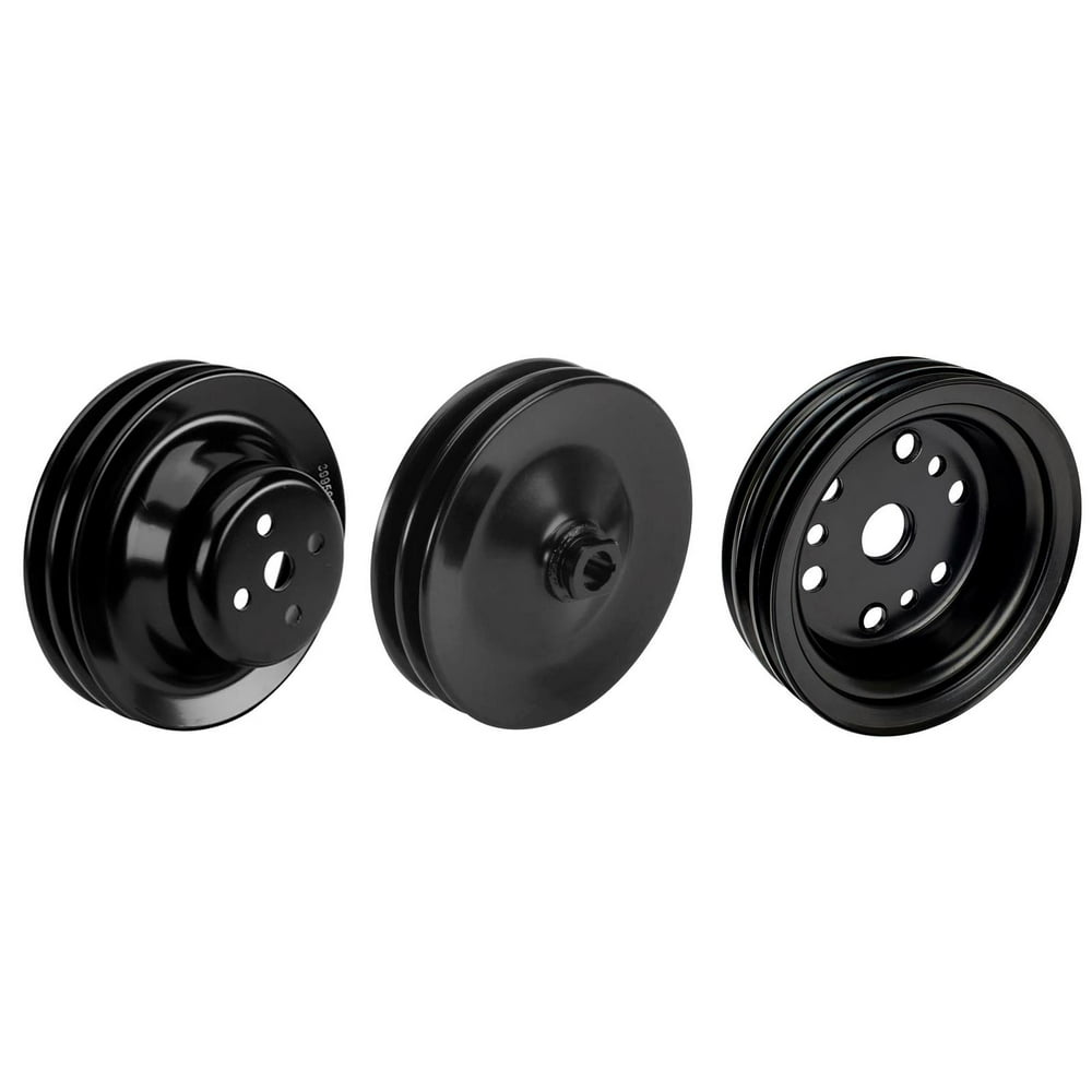 SBC Pulley Set, 2-Groove Up/3-Groove Low/Double-PS, Short Pump ...