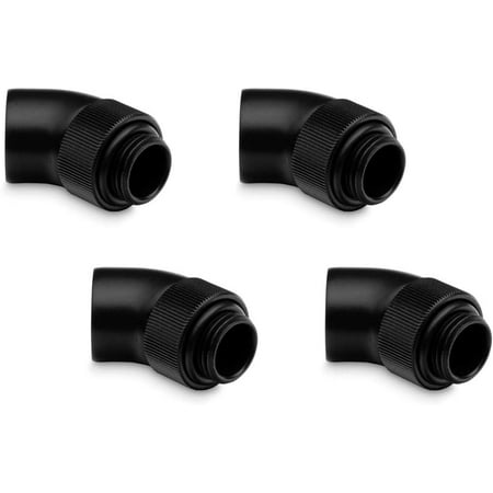 EKWB EK-AF Classic G1/4" 45 Degree Angled Fitting, Black, 4-Pack | Walmart Canada