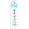 900ml Water Bottle With Straw And Motivational Time Markings, Bpa Free ...