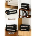 4 Packs CD Storage Box with Visible Window, Stackable CD Case Holder ...