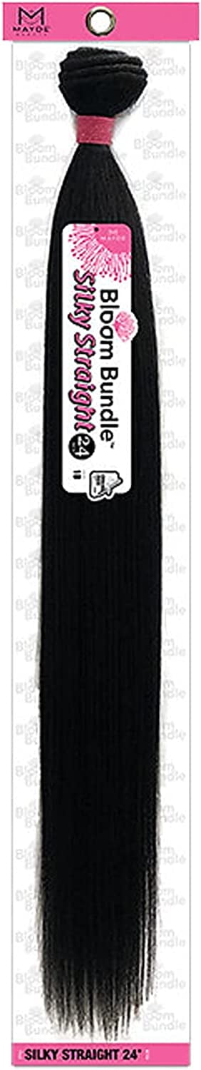 24" Silky Straight Synthetic Hair Weaving Bundle Bloom Bundle By Mayde Beauty (COLOR: COPPER ...