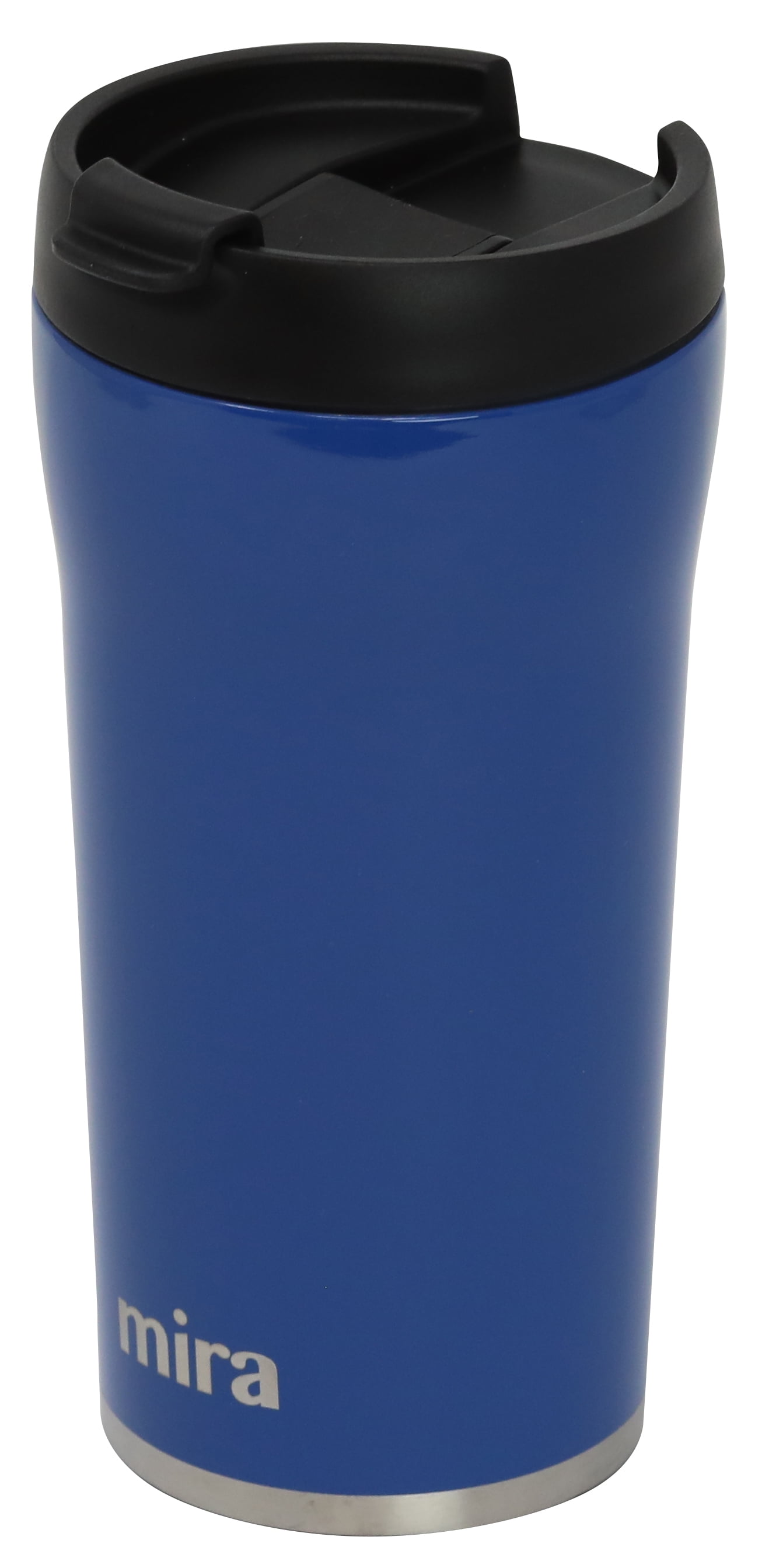 MIRA 12oz Insulated Coffee Travel Mug, Stainless Steel with Screw On ...