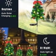 4 Pack Solar Small Christmas Trees Lights, LED Christmas Tree Outdoor ...