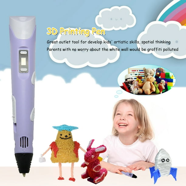 Pluma de impresión 3D Velocidad y temperatura ajustables Pantalla LED ABS | Walmart en línea