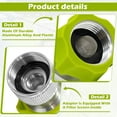 PHYSUN-3/4-Inch Aluminum Pressure Cleaning Garden Hose Adapter with ...