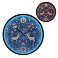 BZSMCE Silent Voice Activated LED Night Light Wall Clock 12 Inch With ...
