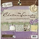DCWV Single-Sided Cardstock Stack 12"X12" 48/Pkg-Chateau Lavender, 24 ...