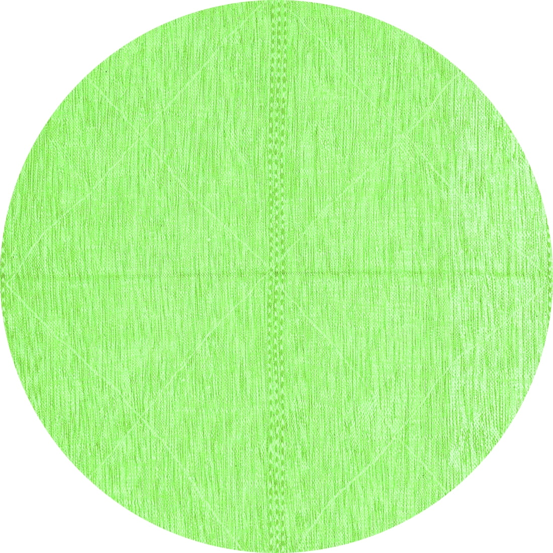 Ahgly Company Indoor Round Solid Green Modern Area Rugs, 4' Round ...