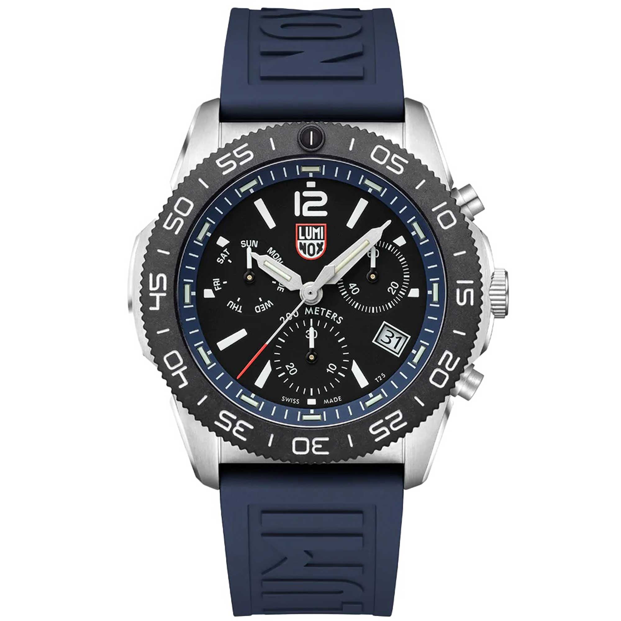 Luminox XS.3143 Men's Pacific Diver Blue Rubber Strap Chrono Watch ...