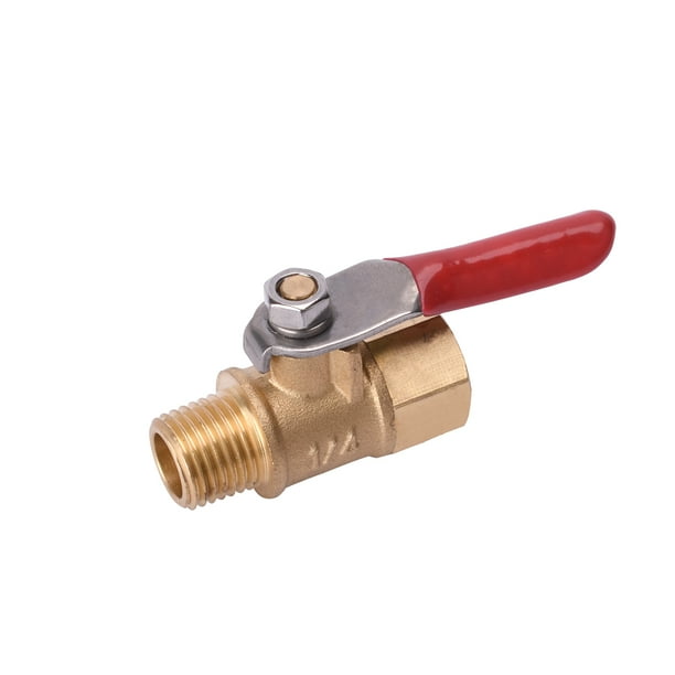 Wynnsky 1 4 Heavy Duty Brass Ball Valve Shut Off Switch 1 4 Inch Male