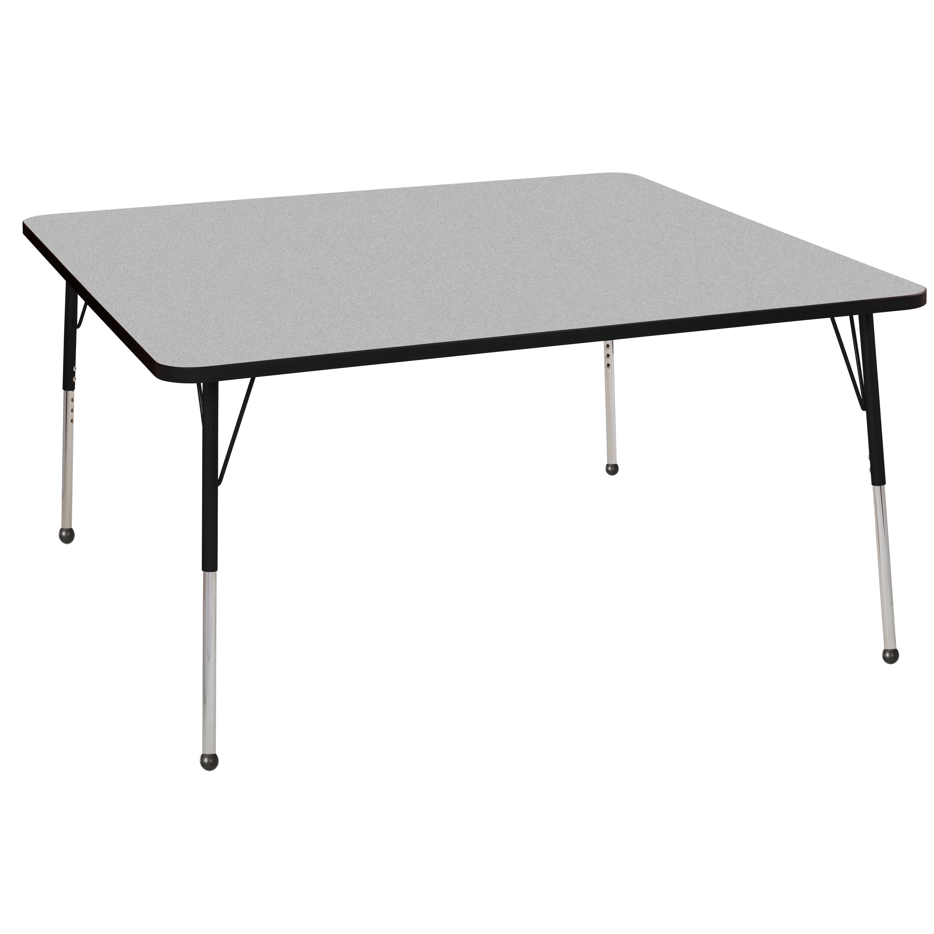 ECR4Kids 60in x 60in Square Everyday T-Mold Adjustable Activity Table ...