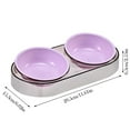 erfcxs Style Transparent Pet Double Bowl Cat And Dog Food Bowl Water ...