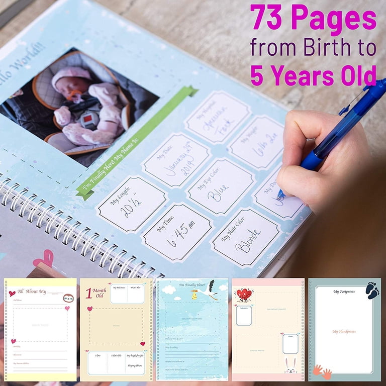 Baby Milestone Tracker Baby Memory Book & Keepsake Journal - Record ...