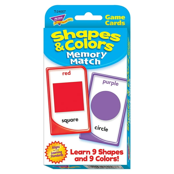 Trend Shapes and Colors Learning Cards - Walmart.com