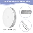 1 Roll 304 Stainless Steel Wire Round for Jewelry Making Stainless ...