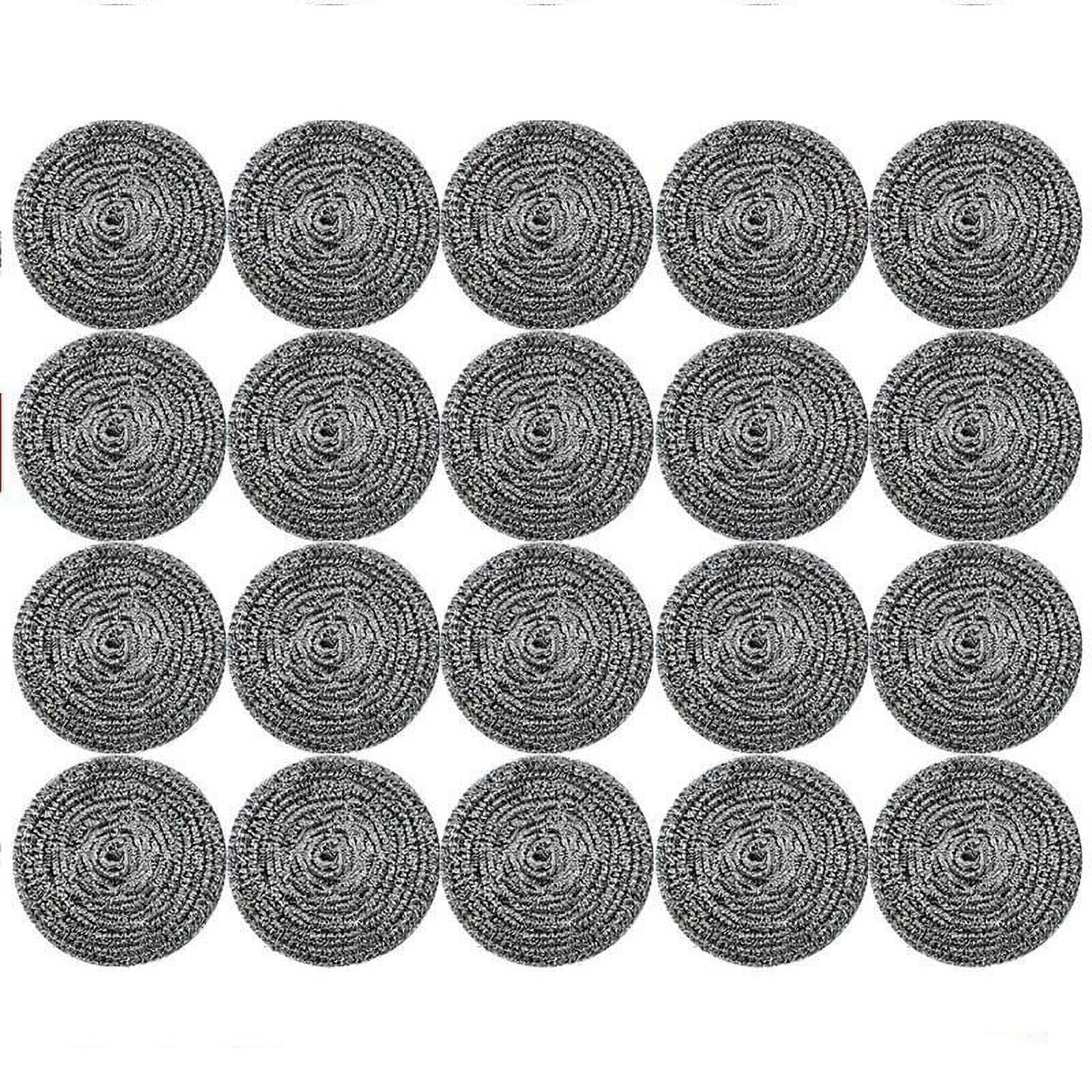 Dutchman Stainless Steel Scrubber  Dish And Pan Cleaner For Kitchen And Bathroom  Aggressive Scrubbing And Scouring Capability  Heavy Duty Cleaning To