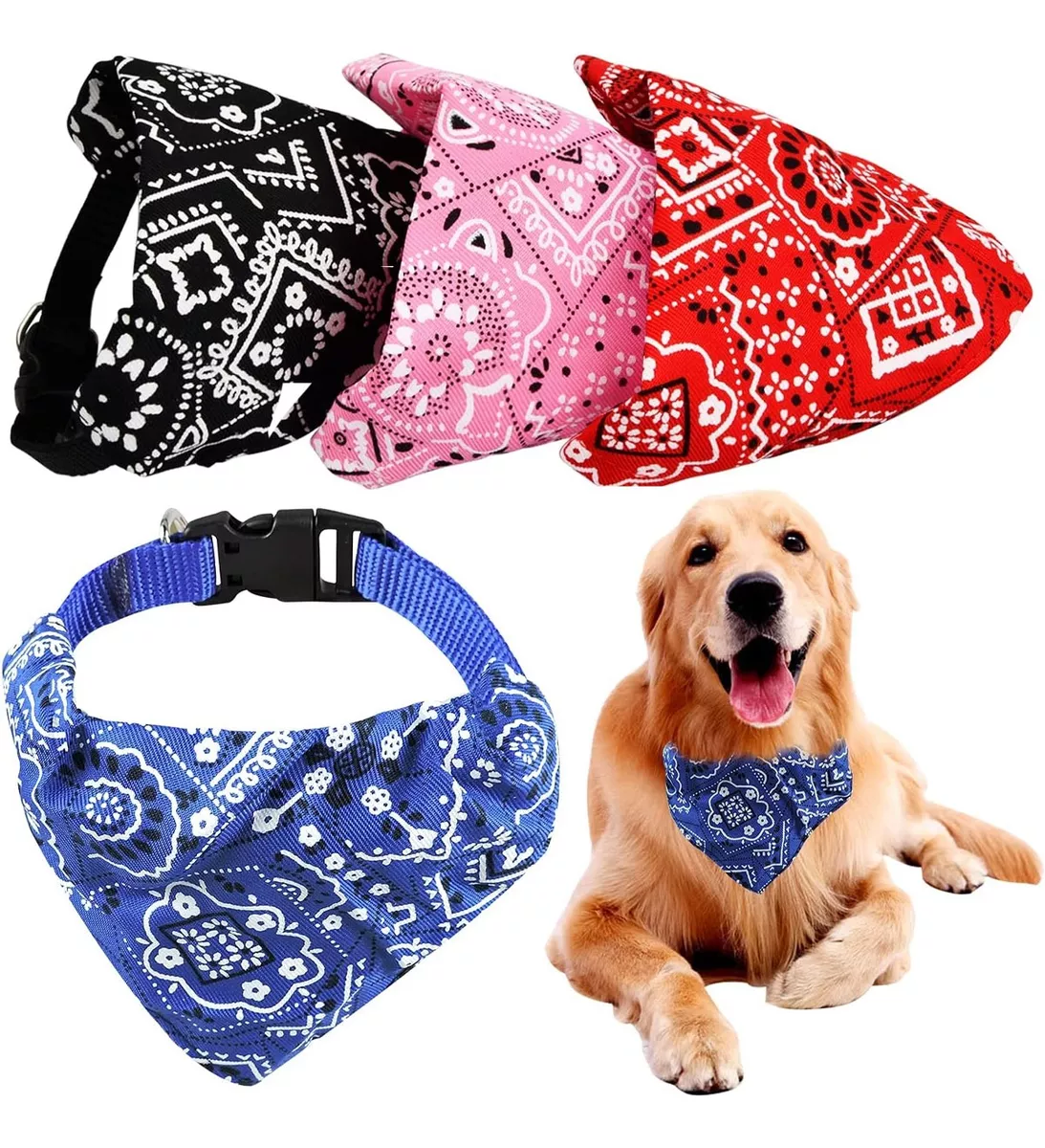 4pcs Collar Para Perro Gato Pañuelo Paliacate Varios Tamaños | Bodega ...