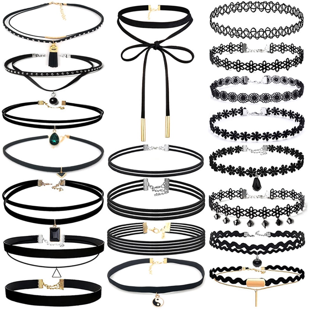 Click here for Nobrand 20pcs Womens Choker Fashion Lace Charm Nec... prices