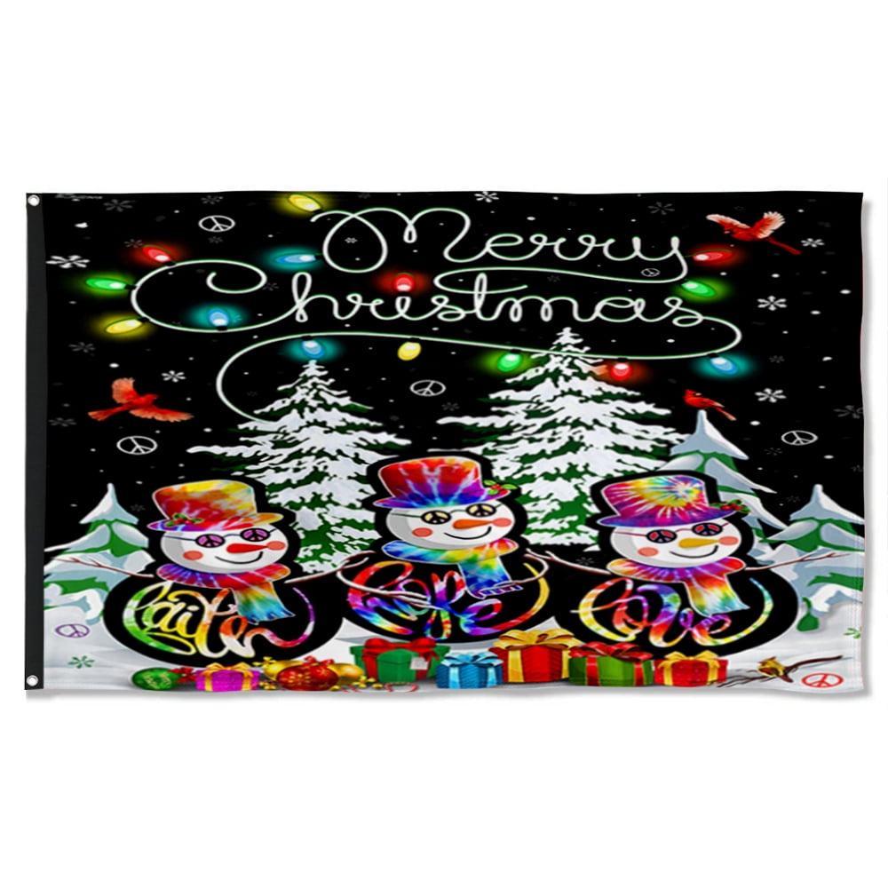 Cayyon Jesus Flag 3x5Feet Merry Christmas Flag Faith Hope Love Flag ...