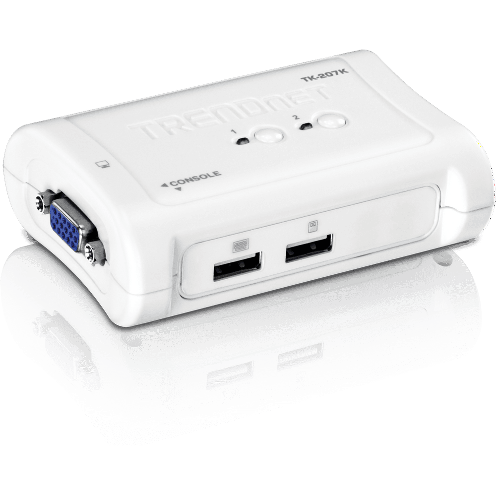 TRENDnet TK-207K, 2-Port USB KVM Switch Kit - Walmart.com - Walmart.com