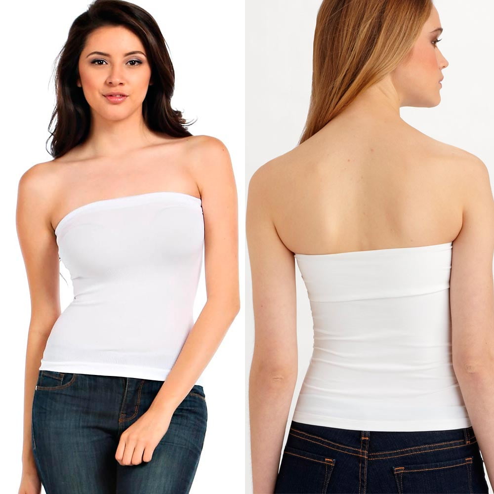 Alltopbargains 1 Basic Tube Top Strapless Stretch Tight Fitted Club