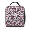 Black and Pink Leopard Print Insulated Lunch Bag Teens,Lunch Box for ...