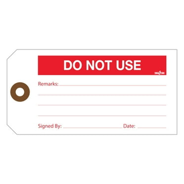 Badger Tag & Label Two-Part Inventory Tag,Cardstock,PK100 28002C2 ...