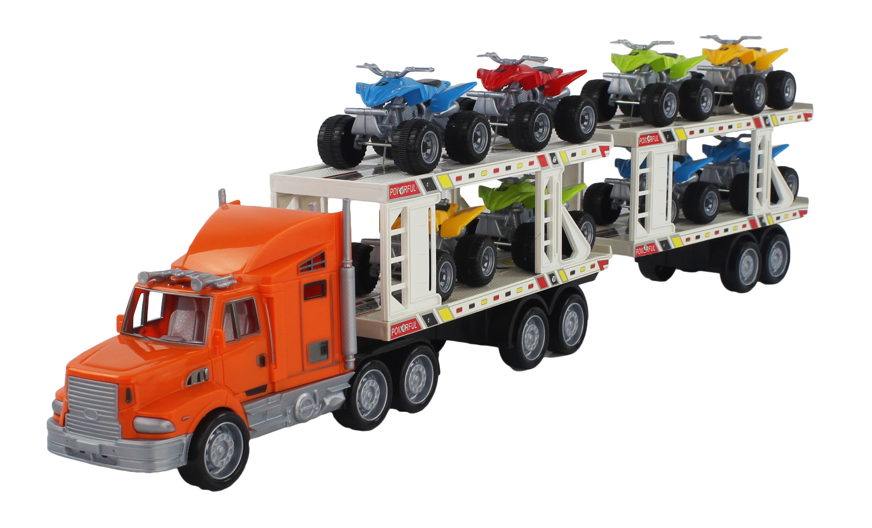 Friction Powered Transporting ATV Trailer Truck, Children's Kid's Ready ...