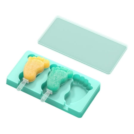 Silicone Popsicles Molds With Lid Sticks Reusable Homemade Cute Feet ...