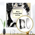 Designart "Monochromatic Fight With Paint Strokes" Abstract Shapes ...