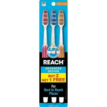 Reach Advanced Design Soft Value Pack Adult Toothbrushes, 2 Count ...