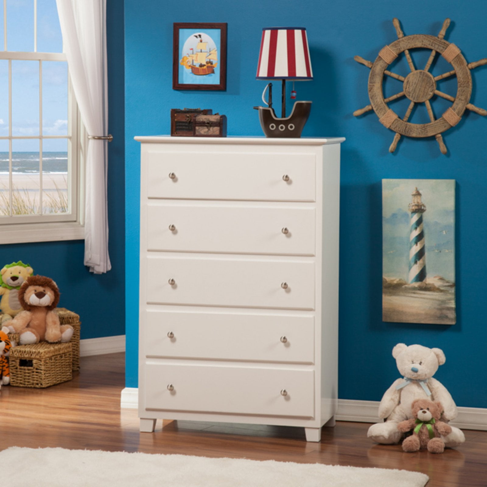 Atlantic 5 Drawer 48 inch Chest in Espresso - Walmart.com
