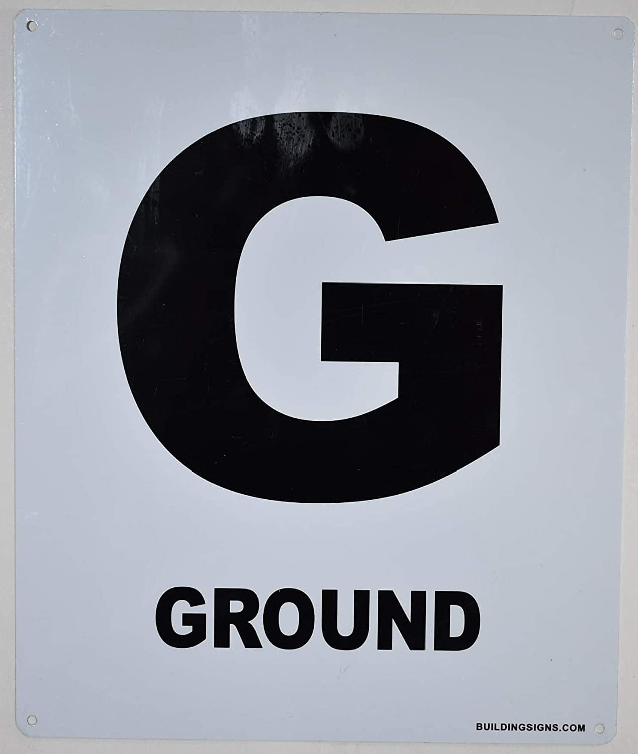 Ground Floor Sign (White, Rust Free Aluminium 10X12)-Grand Canyon Line ...