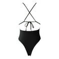 Daznico Women's Monokini - Adjustable Straps Ruched Detail High Leg ...