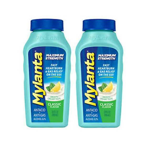 Mylanta Maximum Strength Antacid Liquid - Classic Flavor, 3.4oz - Pack ...