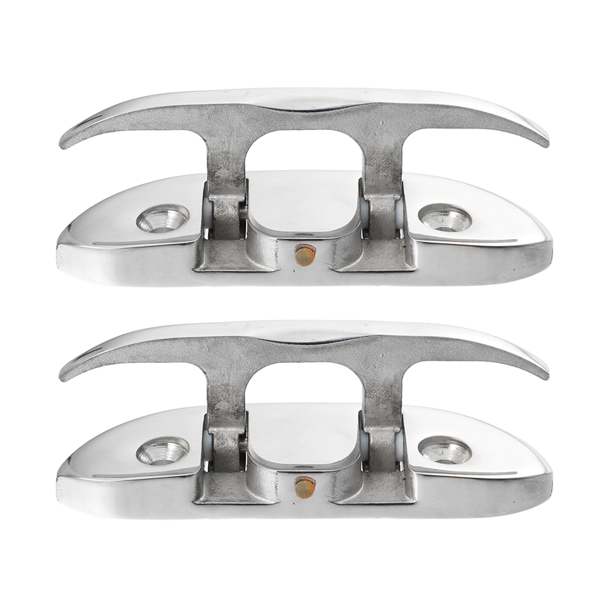 Unique Bargains 2 Pcs 5" 120mm Stainless Steel Boat Flip Up Dock Cleat ...