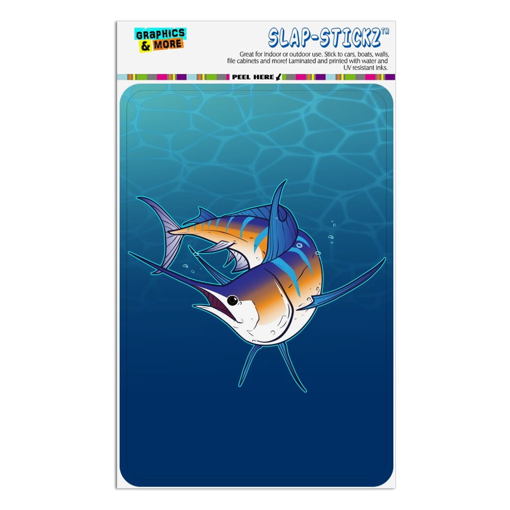Blue Marlin Swimming in Ocean Home Business Office Sign - Walmart.com