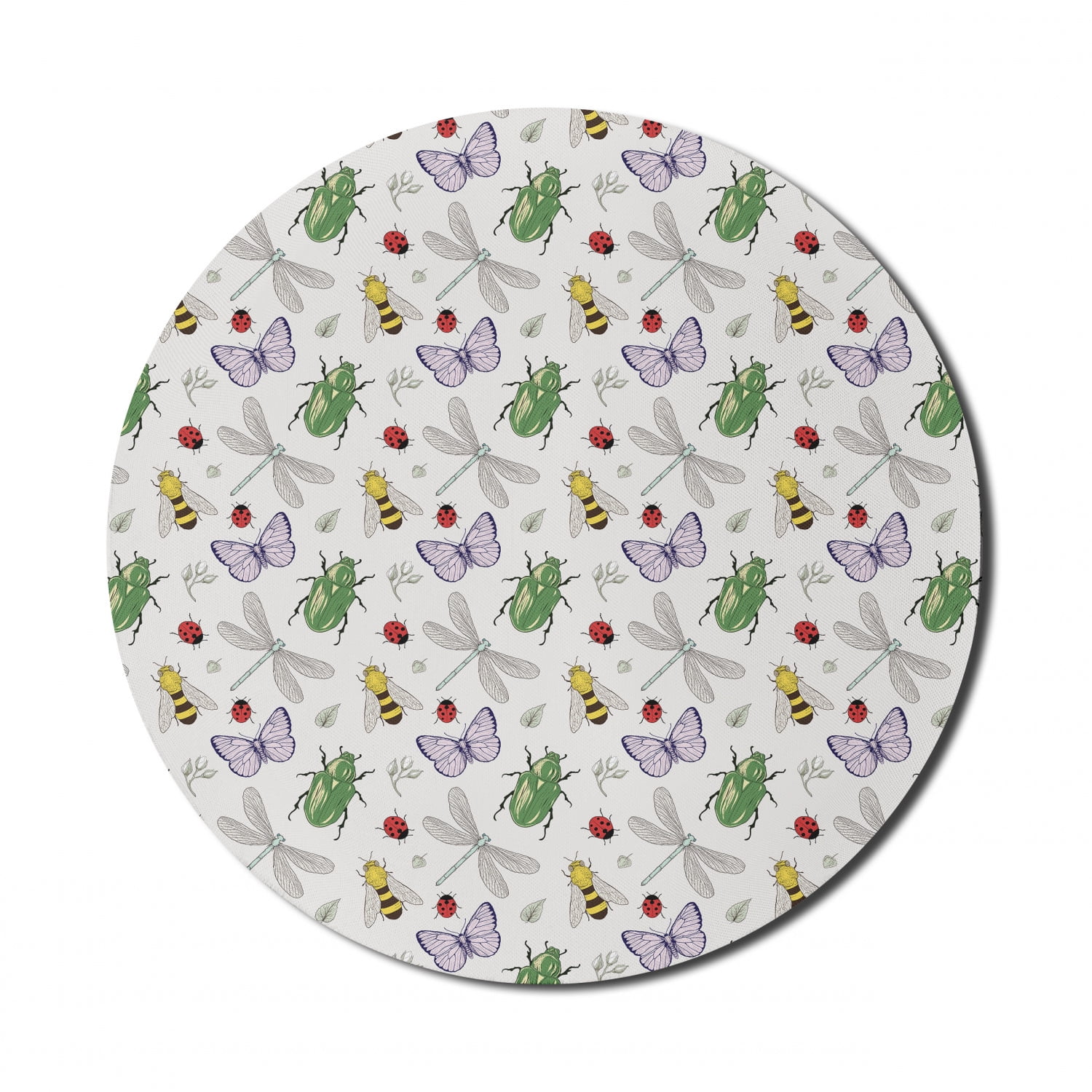 Animals Mouse Pad for Computers, Various Insects Pattern Butterflies ...