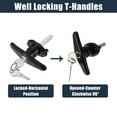 Unique Bargains 2 Set Right Cap Locking T-Handles for Pickup Truck Cap ...