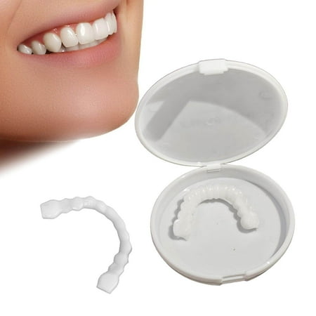 facefd Resin Teeth Dental Fake Teeth Smiling Veneers Lower with Box ...