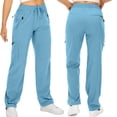 Blmnix Women Pants Hiking Pants Cargo Pants Palazzo Bottoms Baggy High ...