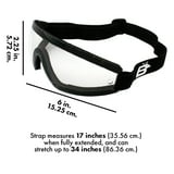 8 Skydive Sky Diving Goggles Clear Smoked Blue and Yellow - Walmart.com